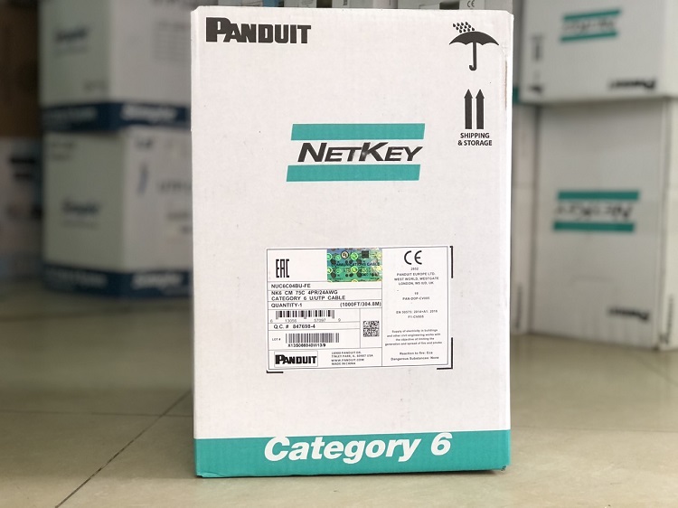 Đại lý phân phối Cáp mạng Panduit CAT6 UTP 24 AWG, 4 đôi lõi đồng cuộn ...