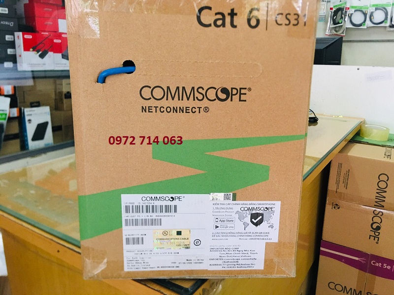 Tổng đại lý Phân phối Cáp mạng Commscope CAT6 UTP cao cấp PN -1427254-6 ...