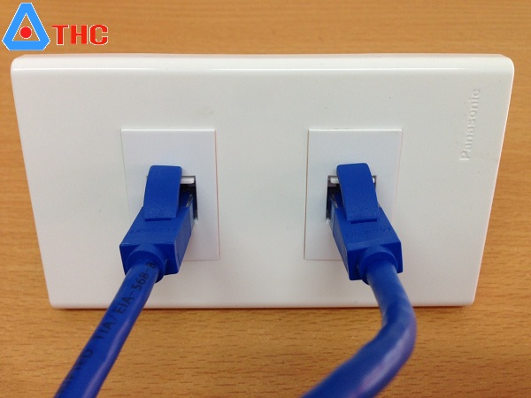 Bô ổ cắm mạng RJ45 Panasonic 2 cổng, Bộ WallPlate mạng RJ45 (2 cổng ...