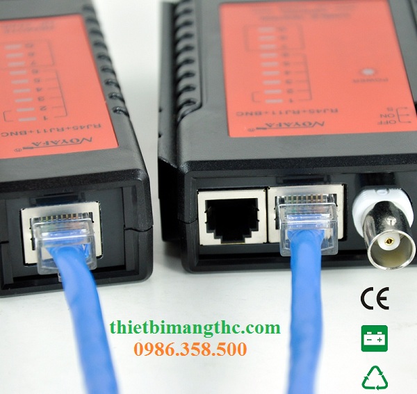Bán bộ kiểm tra dây cáp mạng Lan RJ45 RJ11 BNC NF-468B chính hãng Noyafa