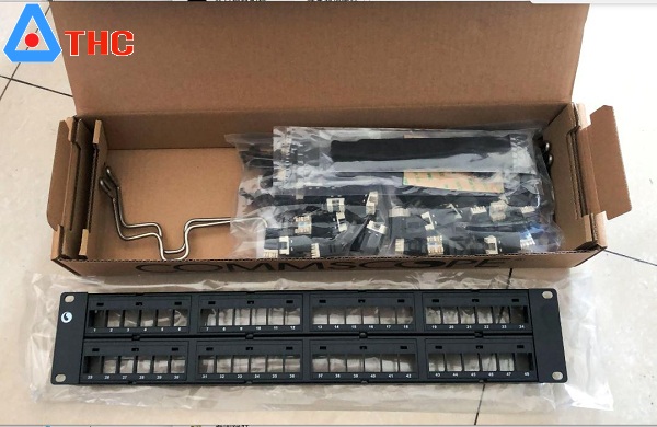 Thanh đấu nối, Patch panel Commscope 48 cổng cat6 760237041 | 9-1375091 ...